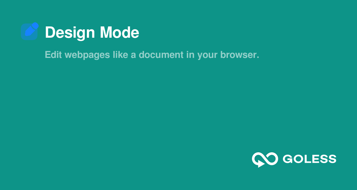 Web Design Mode: Creative Interface Tool - Goless.com - Marketplace ...
