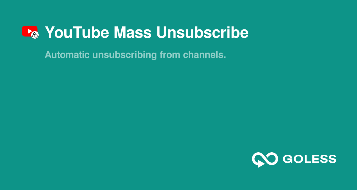 YouTube mass unsubscribe - unsubscribe from all channels easily ...